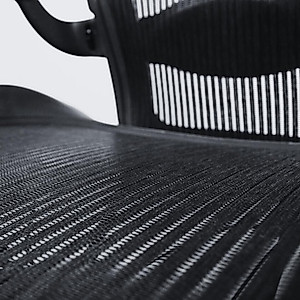 Aeron Herman Miller Office Chair Size B | Fully Adjustable with All Features Included| Quick and Easy Assembly| Renewed| 10 Year Warranty| Hardwood Floor Roller Blade Style Wheels Included