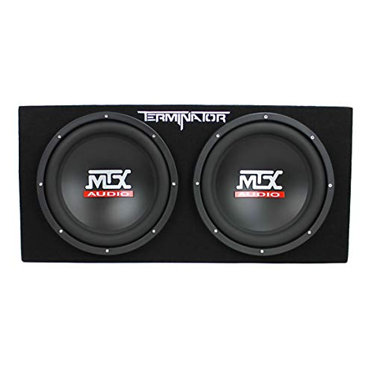 MTX TNP212D2 12-Inch 400-Watt RMS Dual Loaded 1200-Watt Car Subwoofer Enclosure Audio with Sub Box, Mono Block Amplifier, and 8 Gauge Amplifier Amp Complete Wiring Installation Kit
