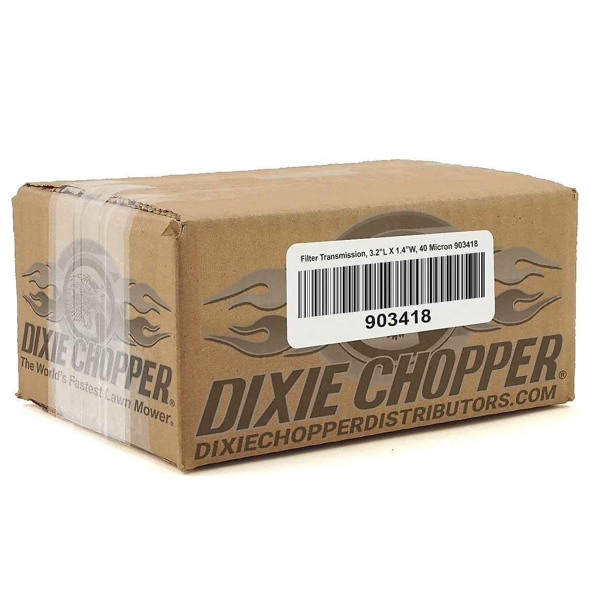 Genuine OEM Dixie Chopper Transmission Filter (3.2" L x 1.4" W, 40 Microns) for Lawn Mowers / 903418