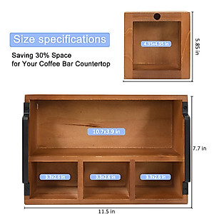 MEMOORIAL Paper Plate Dispenser, Kitchen Countertop Paper Plate Holder, Wood Rustic Silverware Utensil Caddy, Disposable Dish and Cup Holder Utensil Caddy for Kitchen, Party, BBQ