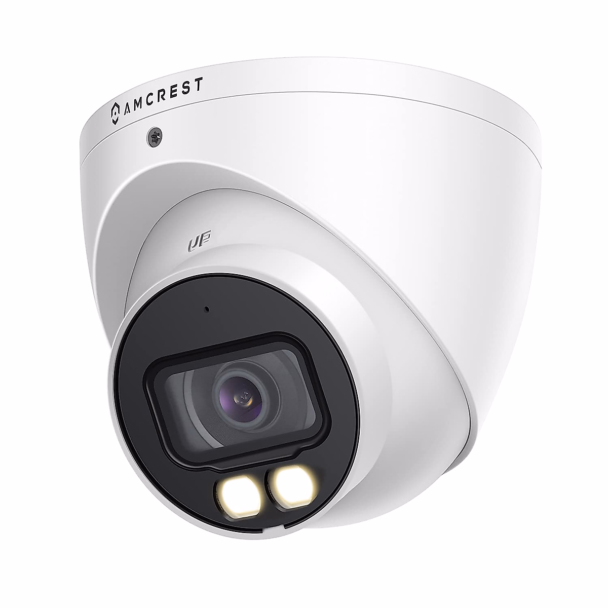 Amcrest Analog 5MP NightColor Outdoor Security Camera, Turret 5MP @ 25fps, CCTV-Coax-BNC, 131ft Full Color Night Vision, Mic, 112° FOV (Not an IP Camera) (DVR Required, Not Included) (AT5N28-W)