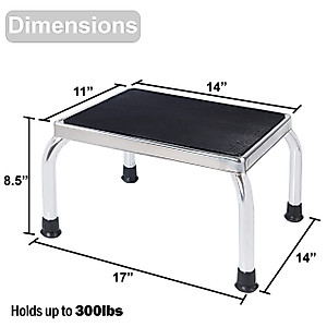 Vaunn Medical Electronic Pedal Exerciser and Foot Step Stool Bundle