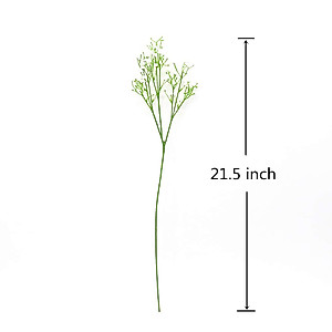 Yunuo Artificial White Baby Breath/Gypsophila Silk White Flowers 12 PCS Wedding Home Party Decor Gift (White)