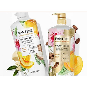 Essential Botanical Shampoo and Conditioner Set | 2 Pack | SULFATE-Free | Family size 2x38.2oz | Apricot and Shea Butter Infused