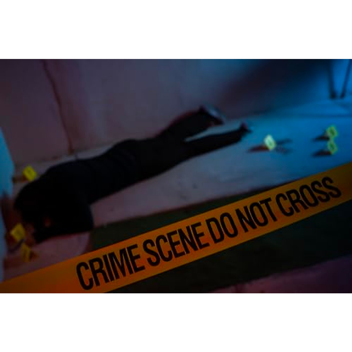 Crime Scene Do Not Cross Barricade Tape 3 X 100 • Bright Yellow with a Bold Black Print • 3 in. Wide for Maximum Readability • Tear Resistant