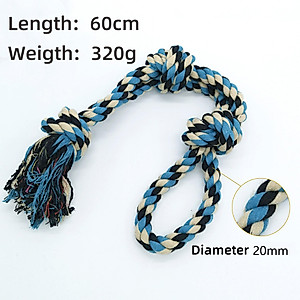 Echo Pets Dog Chew Toys Rope Toys (Blue)-Rope Toy, Benefits Non-Profit Dog Rescue, Large Dog Toys, Durable Dog Toys for Aggressive Chewers, Nearly Indestructible Dog Toys for Aggressive Chewers