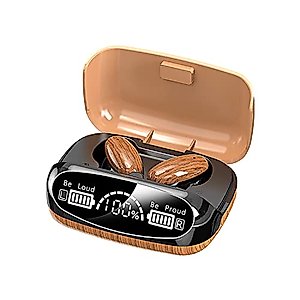 CatXQ Wireless Bluetooth Earbuds | Vintage Wood Grain | HiFi HD Stereo Effect | Intelligent Noise Reduction Calls | Without Current Sound | Low Delay | IPX6 Waterproof for Gaming/Working/Sport