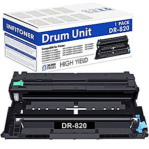 DR820 DR-820 DR 820 Drum Unit Compatible Replacement for Brother DR820 DR 820 Work for Brother HL-L6200DW MFC-L5850DW MFC-L5800DW MFC-L5900DW HL-L5200DW HL-L5100DN Printer Black 1 Pack