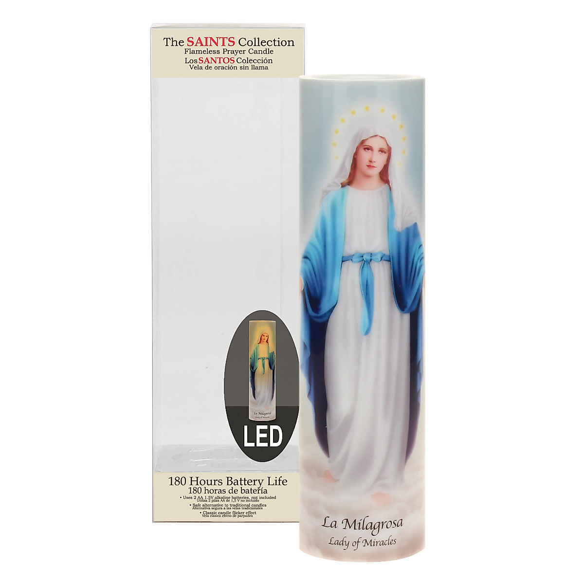 Stonebriar Lady of Miracles Flameless LED Devotional