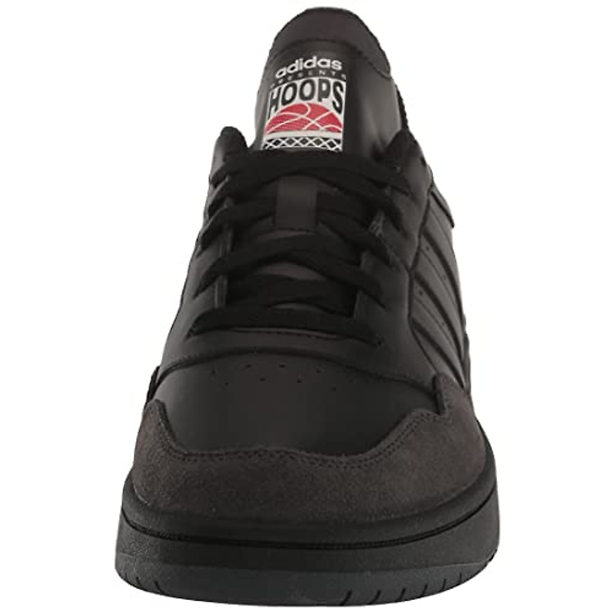 adidas Men's Hoops 3.0 Low Basketball Shoe, Black/Black/Carbon, 10