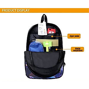 Ben School Backpack, Anime Kids' Backpack Teenager Casual Daypack Laptop Backpack Adjustable Shoulders Bag (03)