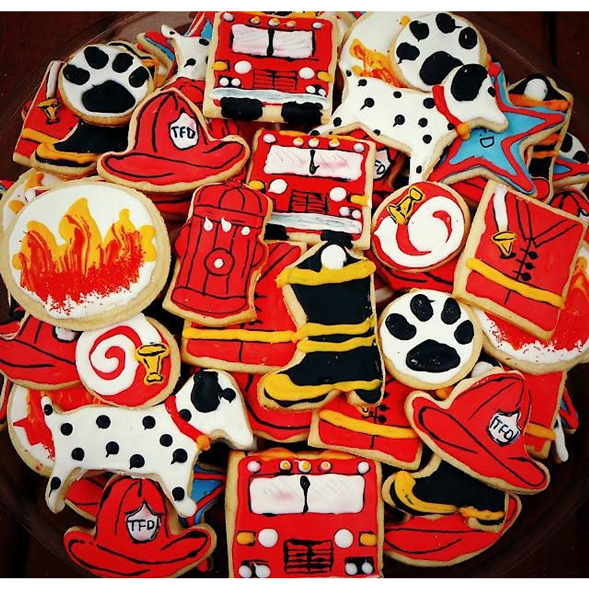 Fire Department Station Cookie Cutter 10 Piece Set from The Cookie Cutter Shop – Tin Plated Steel Cookie Cutters