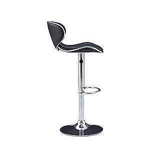 Powell Furniture Powell PU, Chrome/Black Barstool