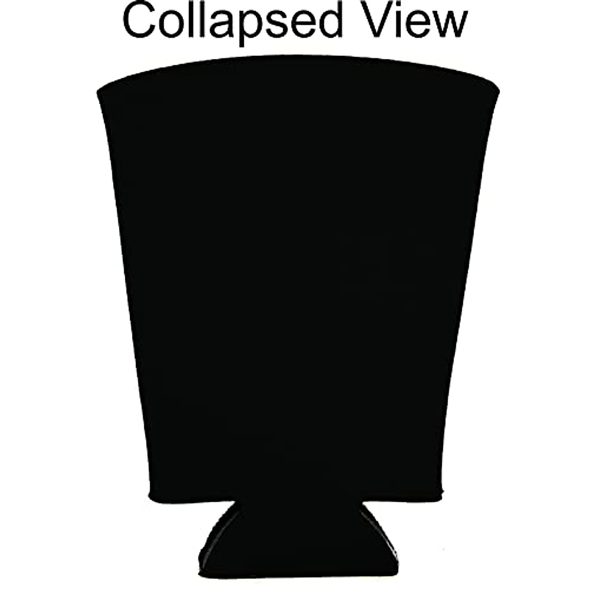 Blank Foam Pint Glass Coolie (6 Pack, Black)