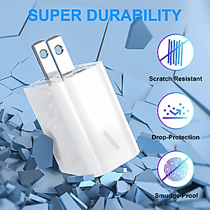 USB C Charger Block, 2Pack 20W USB C Fast Charging Wall Charger Plug Box with PD 3.0 Type C Power Adapter Brick Cube for Apple iPhone 15/14/13/12/11 Pro Max/Pro/Mini/Xs Max/XR/X,iPad Pro,AirPods Pro