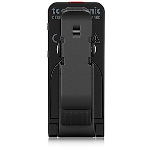 TC Electronic UNITUNE CLIP NOIR Headline Black Clip-On Tuner with Strobe and Chromatic Modes and 108 LED Matrix Display for Uncompromised Tuning Quality