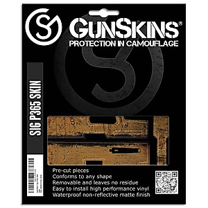 GunSkins Precut Pistol Skin for Sig Sauer P365 - Compatible with Airsoft AEG BB Gun - Vinyl Wrap - Easy to Install - 100% Waterproof - Matte Finish - Made in USA - GS Come and Take It