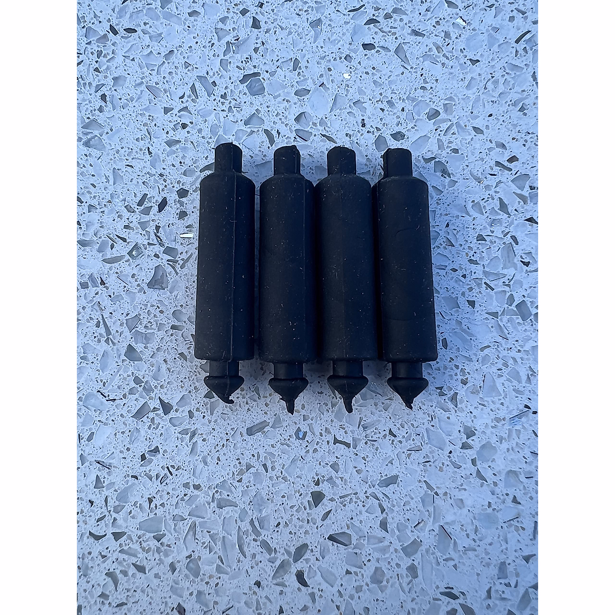 Lot of (4) Ertl 1/16 scale Mufflers compatible with John Deere 3010 & 3020 toy tractors
