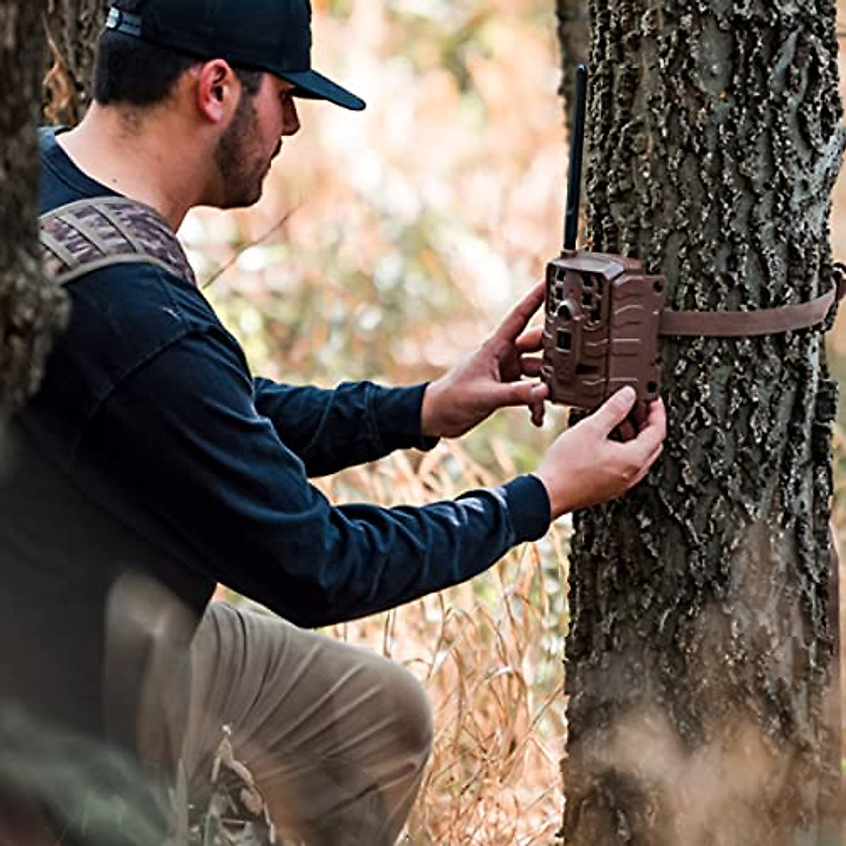 Moultrie Mobile Delta Base Cellular Trail Camera - 24MP Resolution Photos & Videos with Sound | .75s Trigger Speed & 36 invisible IR LEDs | Game Cam for Hunting with App Control | Verizon Nationwide