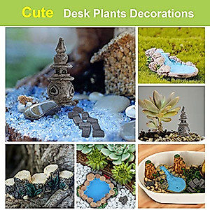 Fairy garden accessories outdoor set, Miniature Fairy Garden Figurines kit-66 pcs fairy garden décor for kids, DIY fairy garden supplies-home office desk décor gifts for Mom, Grandma, Plant Lover