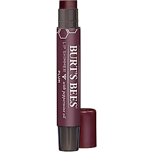 Burt's Bees 100% Natural Moisturizing Lip Shimmer, Plum - 1 Tube