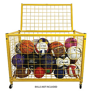 Champion Sports Locking Ball Storage Locker (42 Inch x 24 Inch x 29 3/4 Inch)