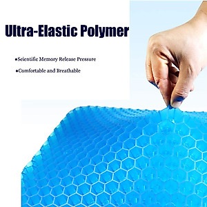 LovezZ Multi-Functional Gel Cushion, Cool and Breathable, high-Elastic Chair seat Support Cushion, Relieve Hip Fatigue