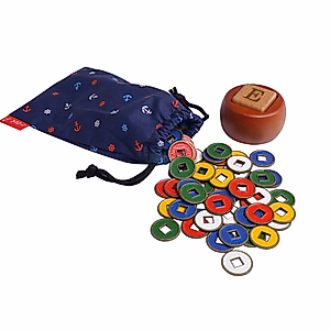 Linda Li New! - American Mahjong Set The Artisan Collection: Butterfly Series – in Blue Nautical Soft Bag