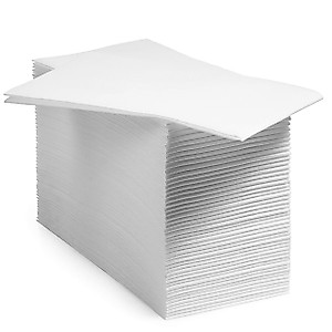 200 BloominGoods Disposable Bathroom Napkins | Single-Use Linen-Feel Guest Towels | Cloth-Like Hand Tissue Paper, White, 12" x 17" (Pack of 200)
