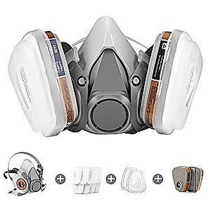 Active Carbon Gases Chemicals Respirator - for Vapors, Paint, Dust,Formaldehyde, Sanding, Polishing, Spraying,Machine Polishing and other Work