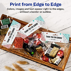 Avery Printable Bag Toppers for Laser & Inkjet Printers, Bags Included, 1.75" x 5", Pack of 40 (22801)