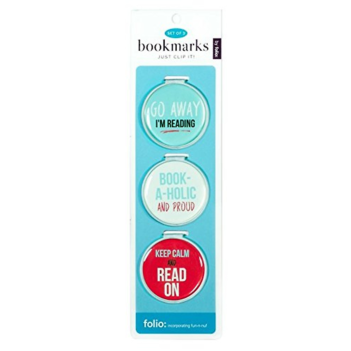 Just Clip it! Quote Bookmarks - (Set of 3 clip over the page markers) - Can't you see I'M READING, BOOKS are Sexy, I LIKE BIG BOOKS & I Cannot lie. Funny Bookmark Set of all ages.