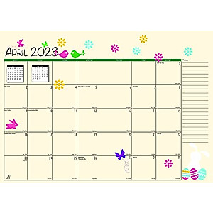 House of Doolittle Seasonal Monthly Planner, Seasonal Artwork, 10 x 7, Light Blue Cover, 12-Month (Jan to Dec): 2023