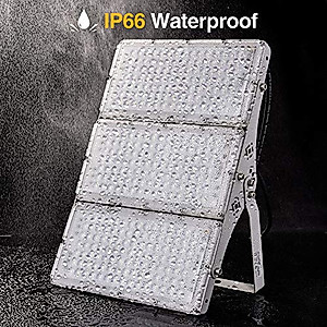 CHARON 300W LED Flood Light, 24000LM Super Bright Outdoor Security Lights with Wider Lighting Angle, 6000K Daylight White, IP66 Waterproof Outdoor Lighting for Garage, Garden, Lawn, Yard, Parking Lot