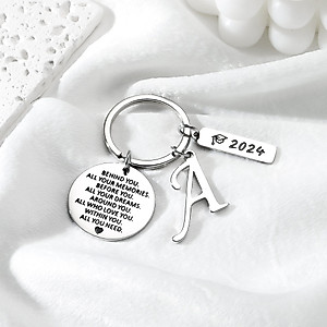 M MOOHAM Graduation Gifts for Her, Graduation Keychain Class of 2024 Graduation Gifts for Him High School Graduation Gifts (A)