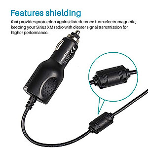 Car Vehicle Power Adapter for Sirius XM 5V PowerConnect, Power cord supply Compatible with SiriusXM Vehicle Dock SXVD1(A), XDPIV1, XDPIV2, SDPIV1, XAPV2 XMP3i, SXiV1- Only Compatible for Listed Models
