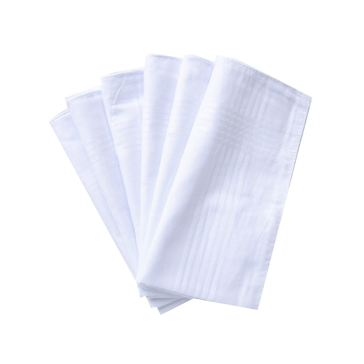 Mens White Cotton 100% Cotton handkerchiefs Pack 3PCS