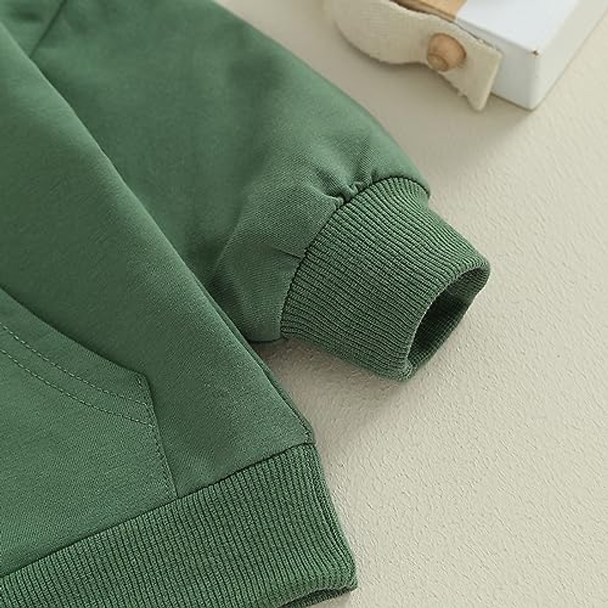 YINGISFITM Toddler Baby Boy Girl Clothes Zip Up Hoodie Pullover Long Sleeve Shirt Cute Fall Winter Outfits (Baby Hoodie Green, 18-24 Months)