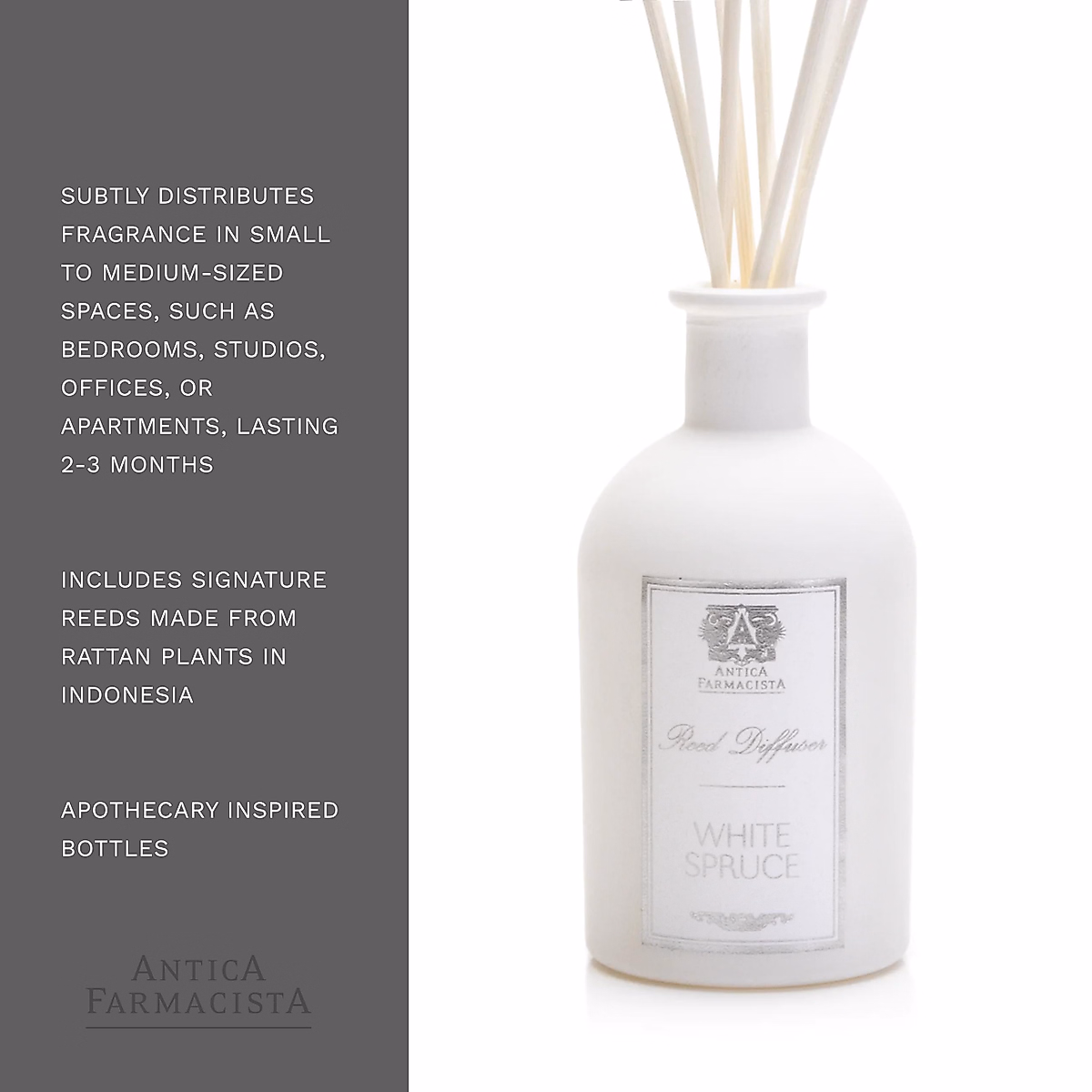 Antica Farmacista Reed Diffuser White Spruce, 8.45 Fl Oz