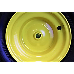 (Set of 2) 20x8.00-8 Tires & Wheels 4 Ply for Lawn & Garden Mower Turf Tires w/ Keyed Hub Wheel