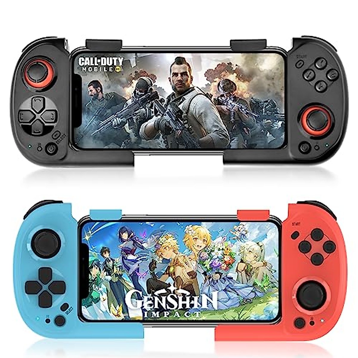 arVin Mobile Game Controller for iPhone iOS Android Gaming Gamepad - Magnetic Storage - Pocket Size - Portable - Wireless Connection - Direct Play