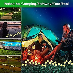 Firefly Garden Lights Solar - Swaying Outdoor Waterproof, Warm White 20 Led