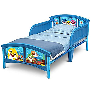 Delta Children Plastic Toddler Bed, Baby Shark