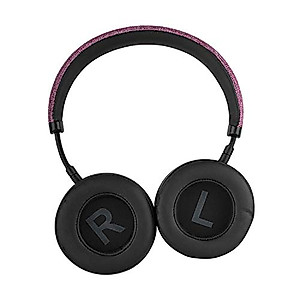 Paww PureSound Headphones - Over the Ear Bluetooth Fashion Headphones – Hi Fi Sound Quality Longer Playtime - For Calls Movies & More (Cerise Pink) (Renewed)