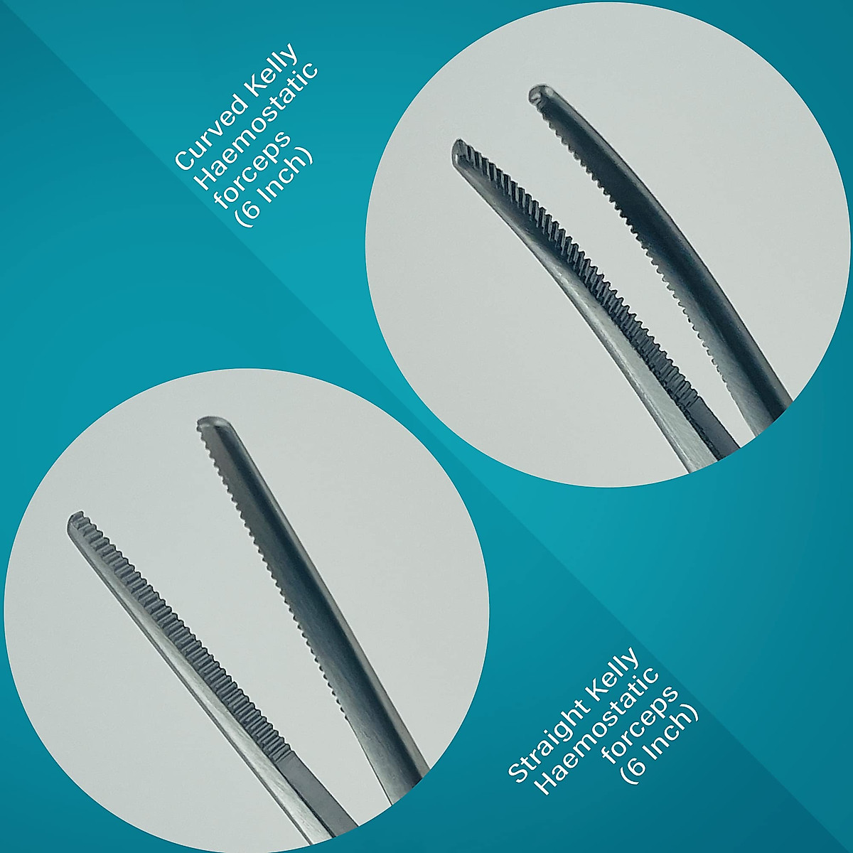 DEXSUR Veterinary Umbilical Cord Scissor Kit, Reusable, High-Grade Stainless Steel Autoclavable, Durable - 7 Pcs