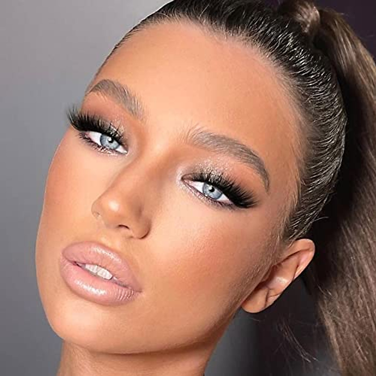 False Lashes Wispy Fox Eyelashes Natural Look Strip Cat Eye Lashes 16mm Fake lashes Fluffy Angel Lashes Pack 5 Pairs Black