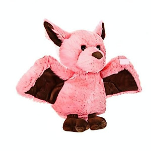 Cuddly 11 inch Plush Bat Stuffed Animal Halloween Stuffed Animal Plush Toy Plush Animal Doll Bedtime Toys Birthday Xmas Furry Gifts for Children Kids Baby Toys (Pink, 11 inch)