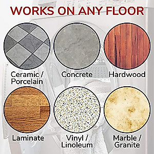 Anti Vibration Pads for Washing Machine with HexaGrip - Stops Washer Dryer Moving, Walking - Prevents Noise, Vibration Transfer - Rubber Antivibration Stabilizer Support Feet Mat - VIBRASHIELD 4 Pack