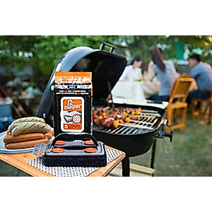 Q-Swiper BBQ Grill Cleaner Set - 1 Grill Brush with Scraper and 25 BBQ Grill Cleaning Wipes | No Bristles & Wire Free | Safe Way to Remove Grease and Grime for A Clean and Healthy Grill!