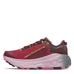 New Balance Women's More V2 Trail Running Shoe, Garnet/Harvest Gold, 9.5
